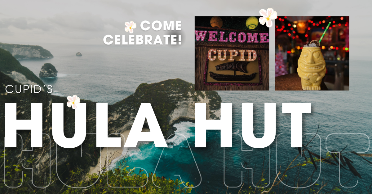 Cupid’s Hula Hut | Valentine Pop-Up Tiki Bar in Daytona Beach